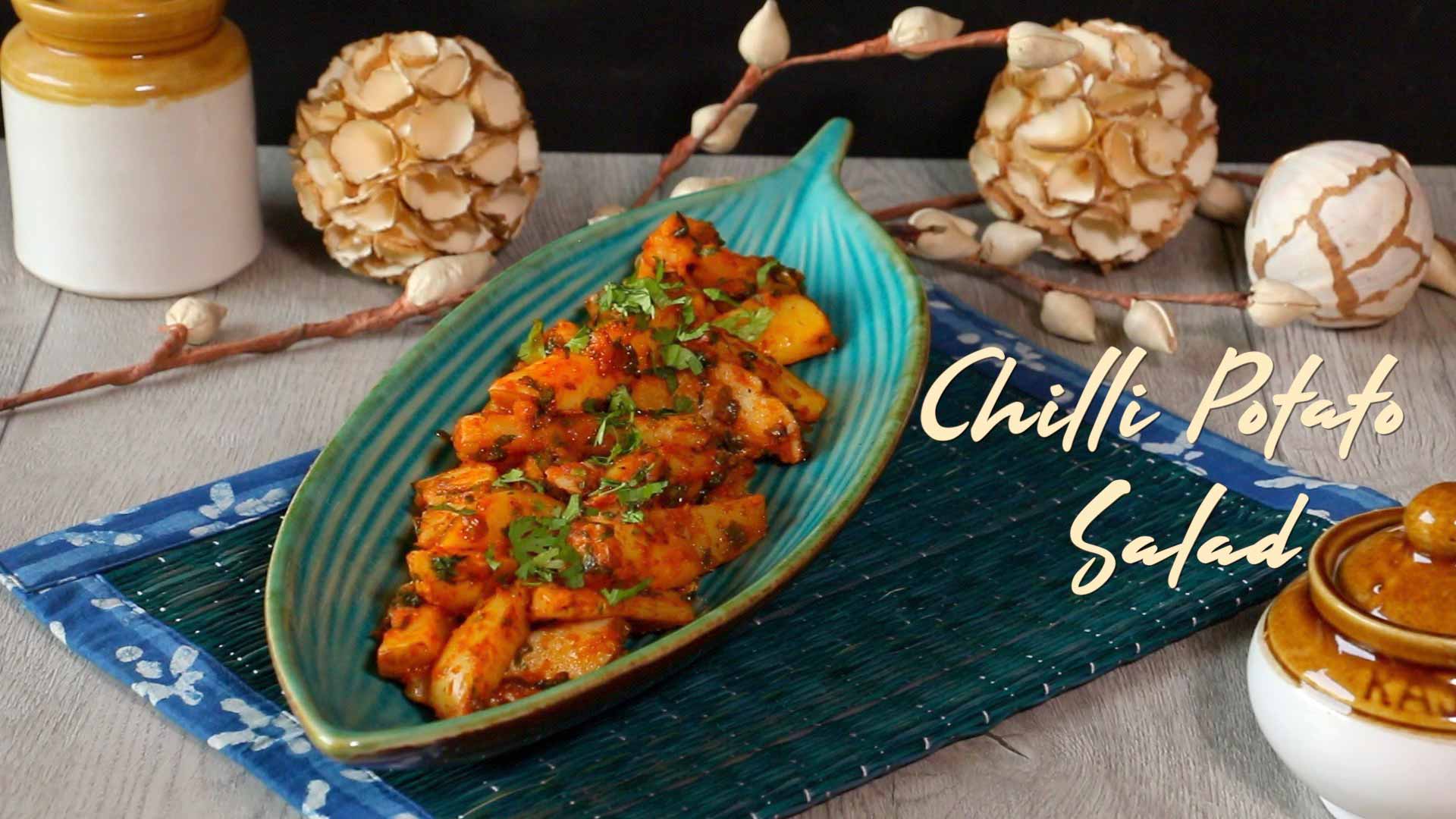 Chilli Potato Salad Recipe | Perfect Chilli Potato Salad | Potato Salad ...