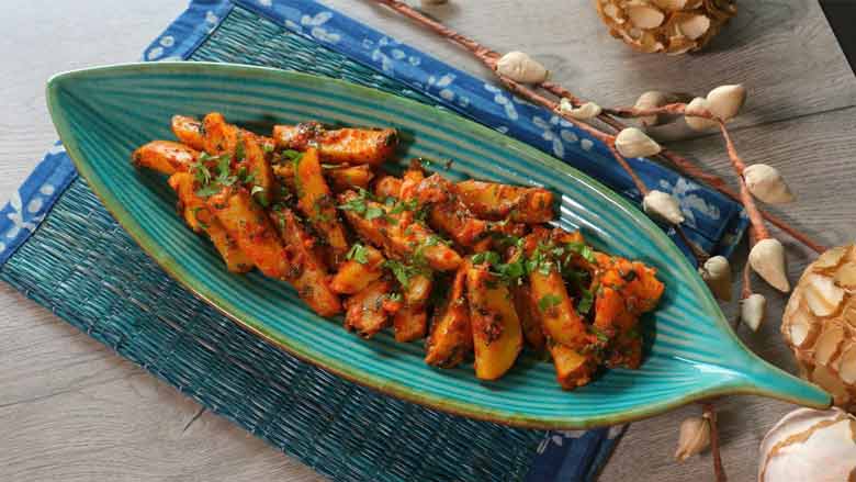 Chilli Potato Salad Recipe | Perfect Chilli Potato Salad | Potato Salad ...